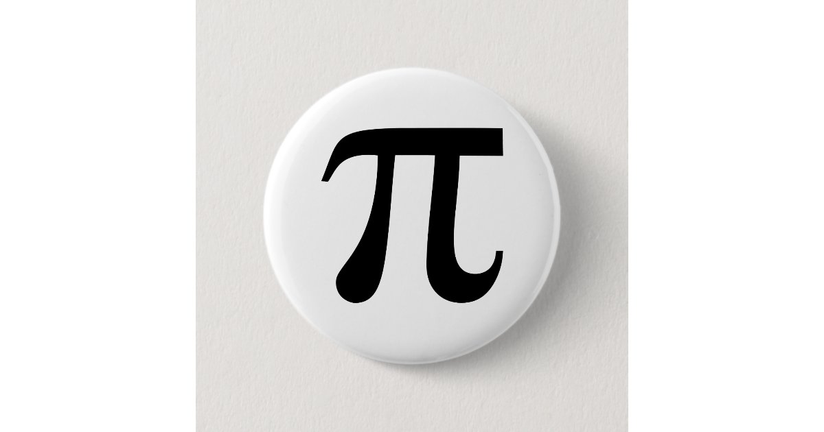 Pi Math Symbol Button | Zazzle