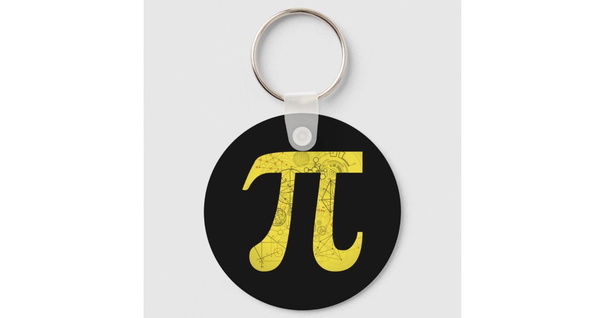 Pi - Math Symbols Keychain | Zazzle