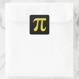 Pi - Math Symbols Square Sticker | Zazzle