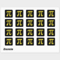 Pi - Math Symbols Square Sticker | Zazzle