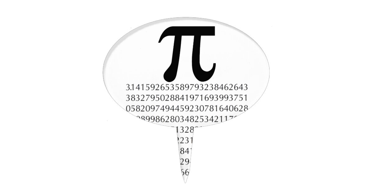 pi maths cake topper | Zazzle