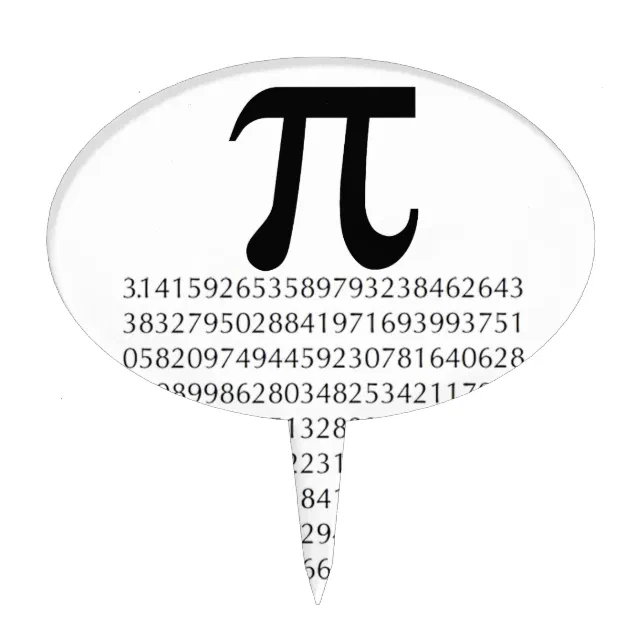 pi maths cake topper | Zazzle