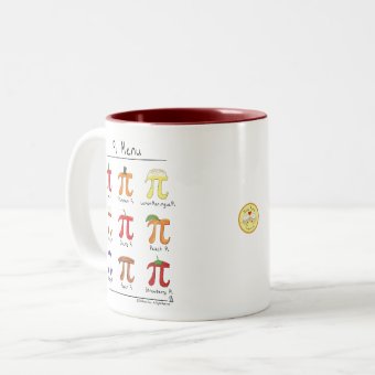 Pi Menu Cute Math Pi Day Coffee Mug | Zazzle