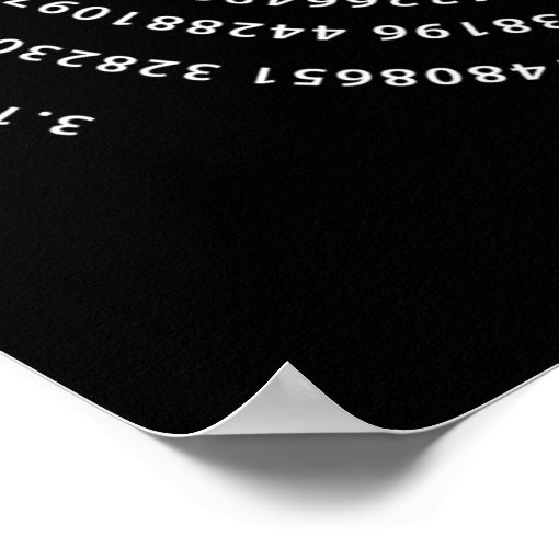 Pi Number Design Poster | Zazzle