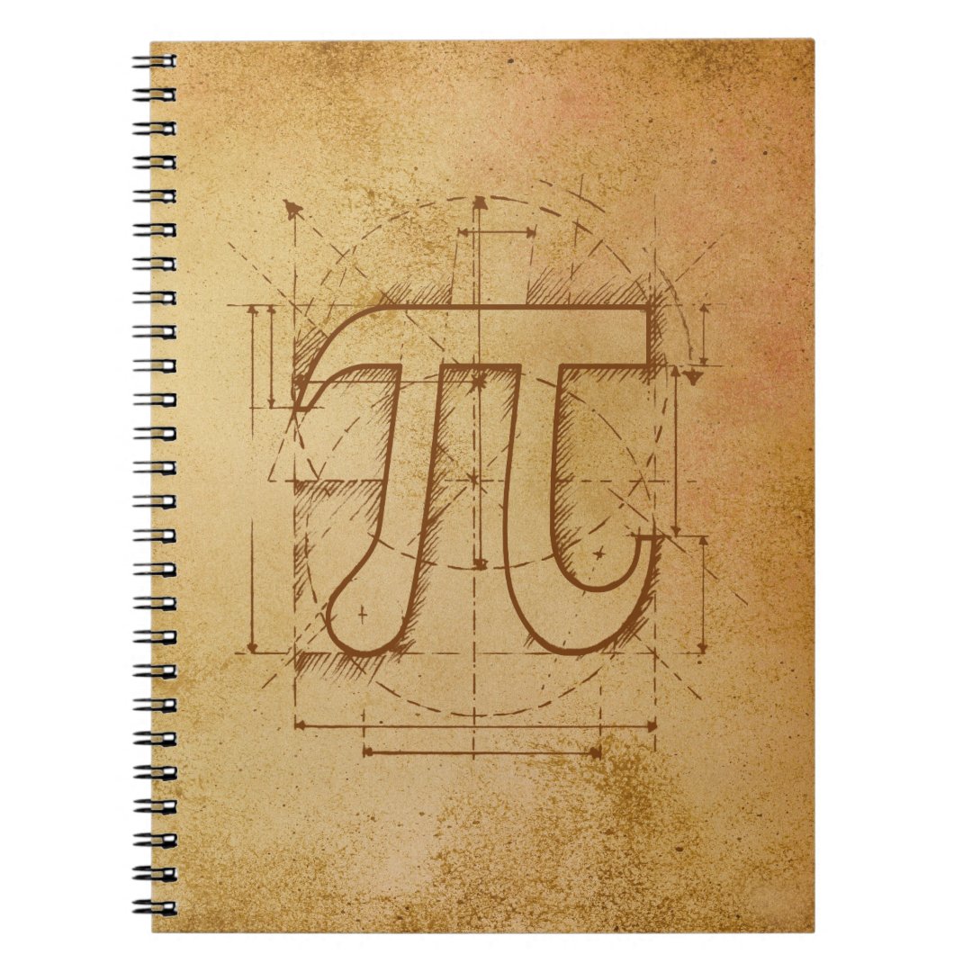 Pi Number Drawing Notebook | Zazzle