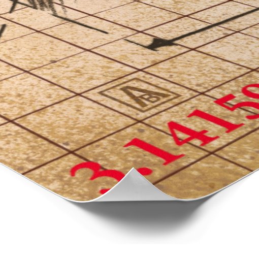 Pi Number Drawing Poster | Zazzle