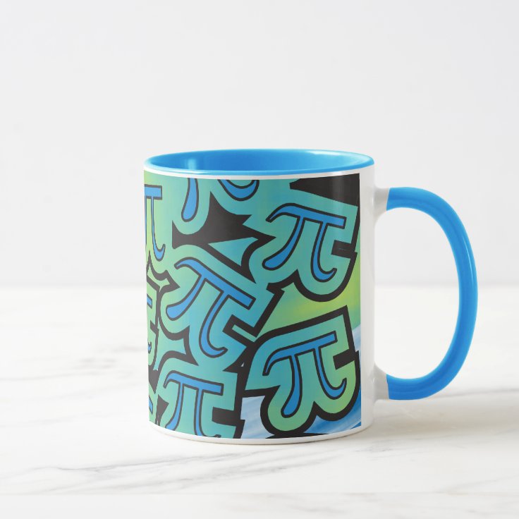 Pi Party - Pi Symbols - Pi Day Math Themed Mug | Zazzle