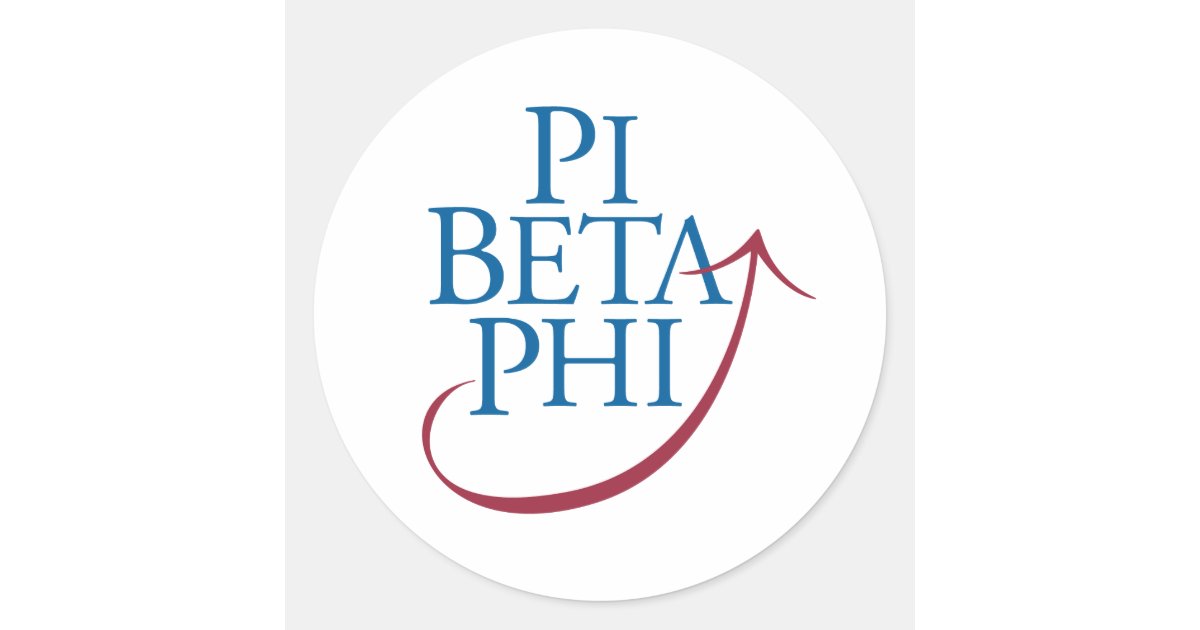 Pi Phi Logo Classic Round Sticker | Zazzle
