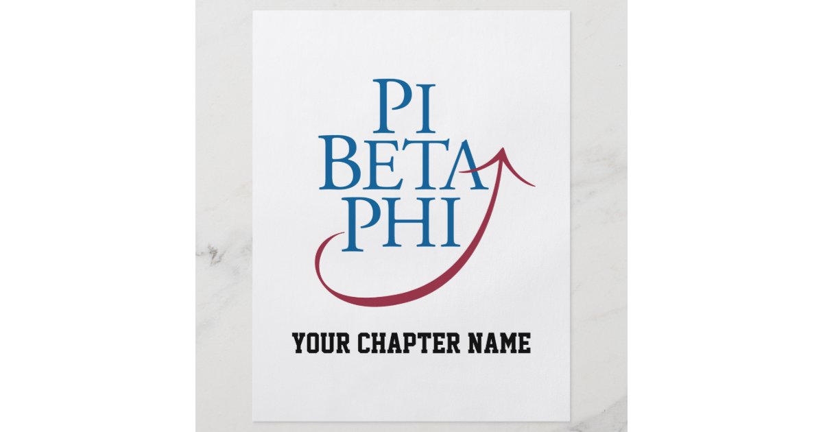 Pi Phi Logo Flyer | Zazzle
