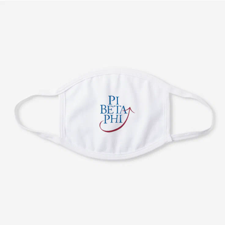 Pi Phi Logo White Cotton Face Mask | Zazzle