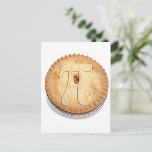 PI PIE CRUST! Cutie Pie - Celebrate Pi Day! π Postcard | Zazzle