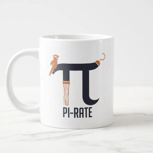 Pi-Rate Symbol Giant Coffee Mug | Zazzle