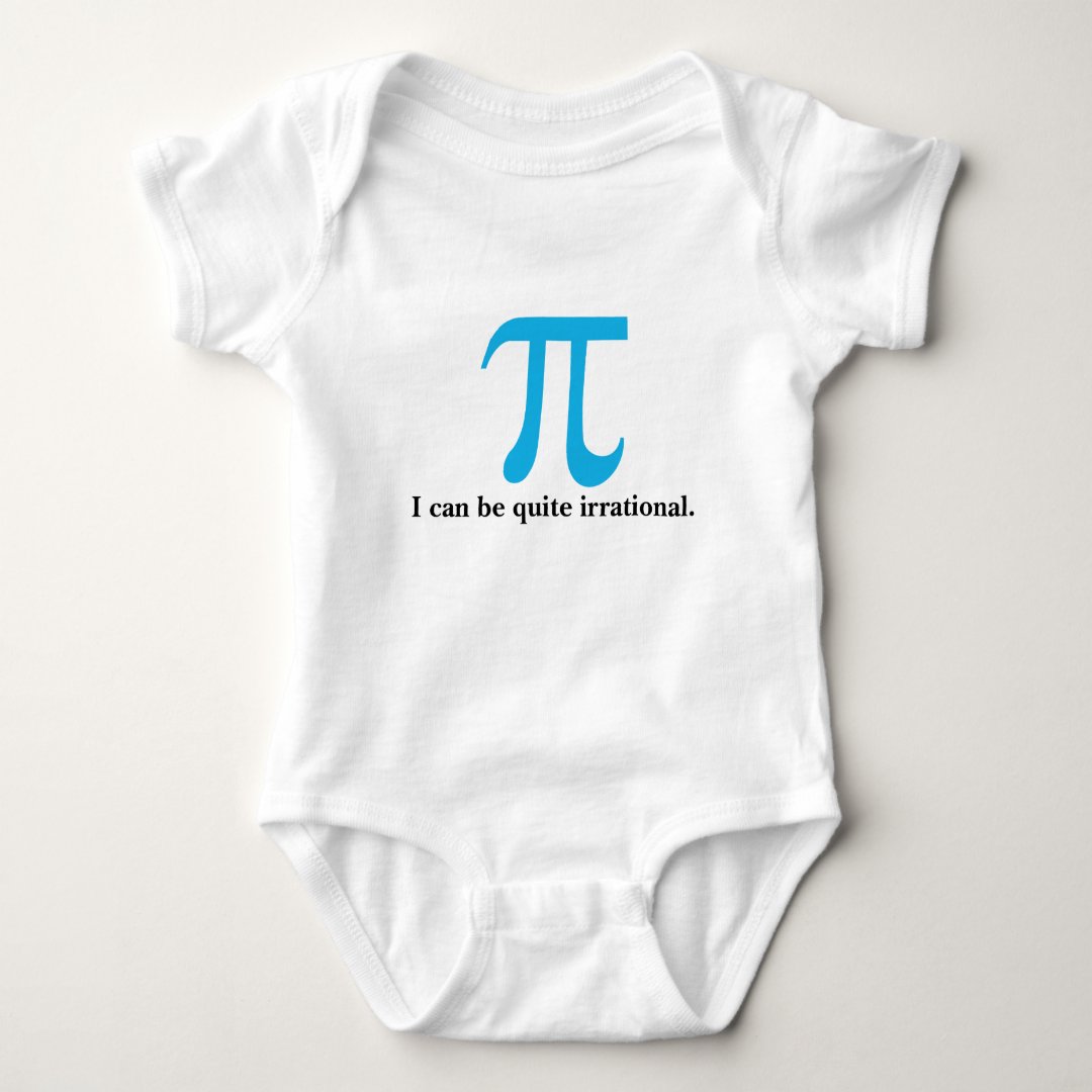 Pi Symbol, I can be Irrational Infant Creeper | Zazzle
