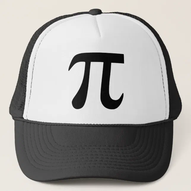 Pi Symbol Trucker Hat | Zazzle