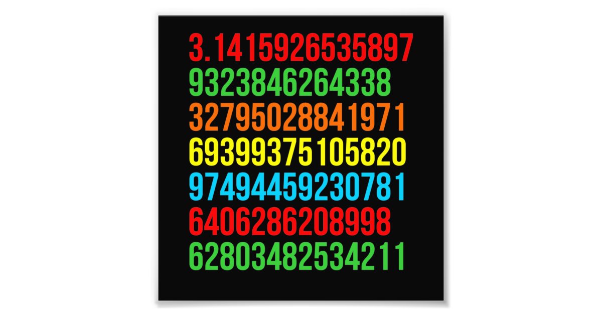 Pi Value Math Teacher Mathematics Maths Student Photo Print | Zazzle