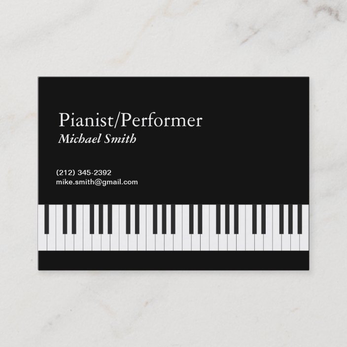 Pianist Business Card