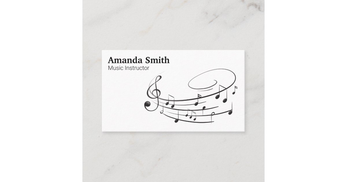 Pianist | Music Instructor Business Card | Zazzle