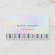 pianist pastel colors music teacher business card | Zazzle