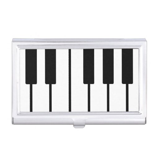 Pianist Piano Keys Card Holder | Zazzle