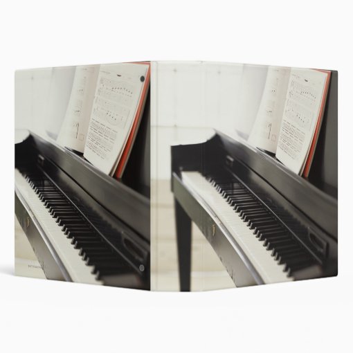 Piano 3 Ring Binder | Zazzle