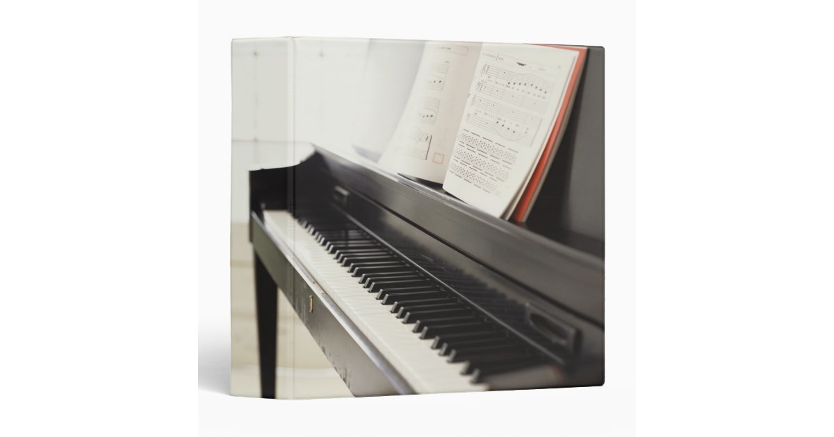Piano 3 Ring Binder | Zazzle