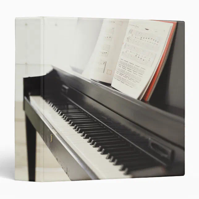 Piano 3 Ring Binder | Zazzle