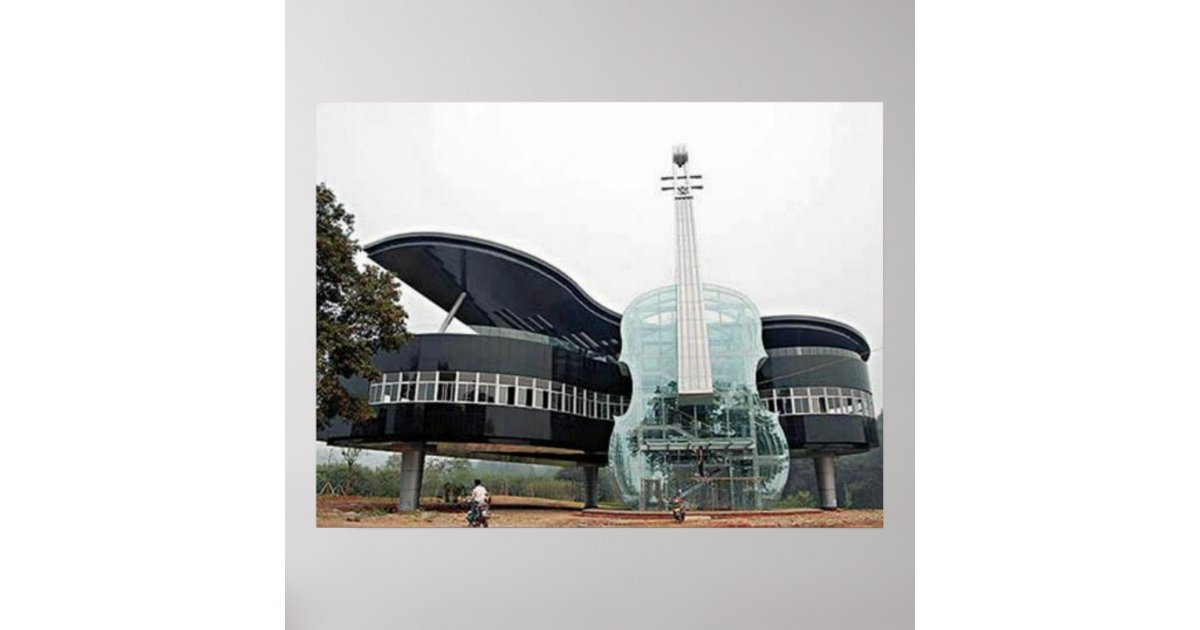 Piano And Violin House Poster | Zazzle