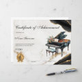 Piano Certificate Music School Recital Achievement | Zazzle
