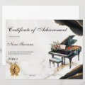 Piano Certificate Music School Recital Achievement | Zazzle