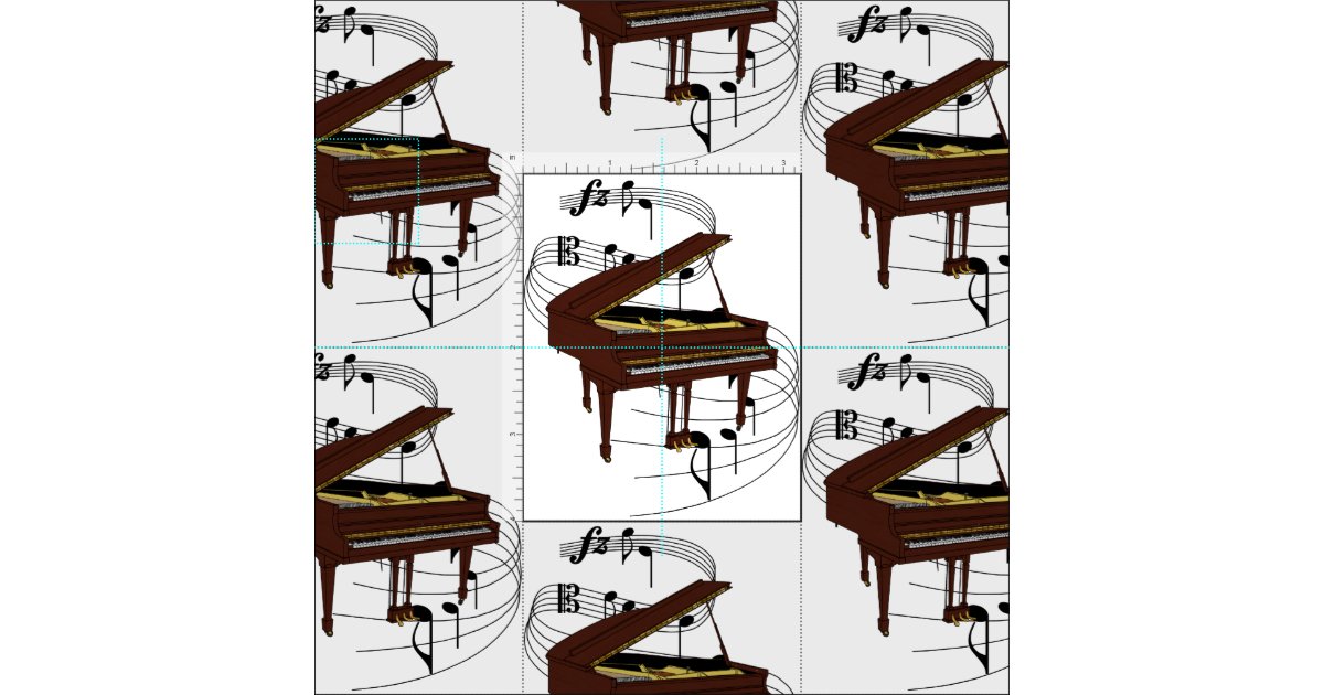 Piano Fabric | Zazzle