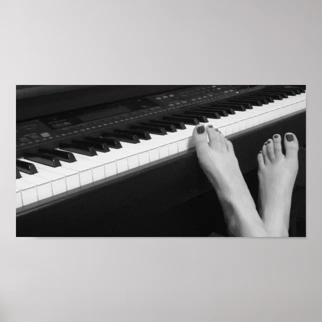 Piano & Feet Poster | Zazzle