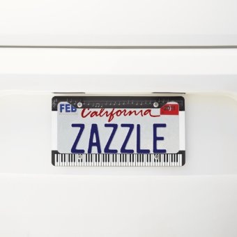Piano for the Music Lover License Plate Frame | Zazzle