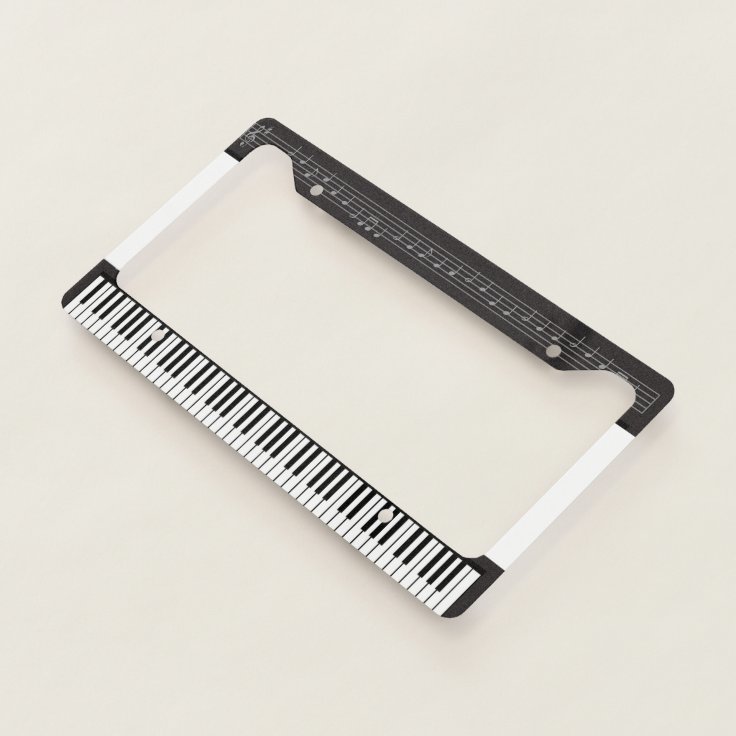 Piano for the Music Lover License Plate Frame | Zazzle