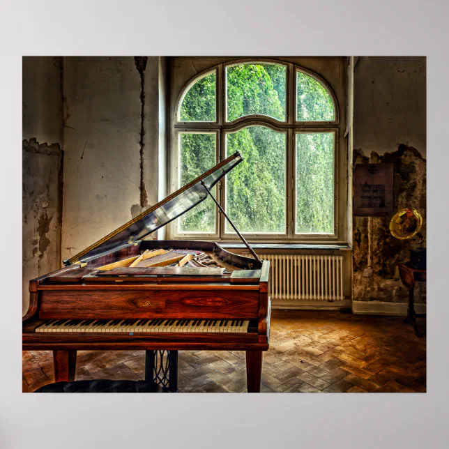Piano in the Villa Poster | Zazzle