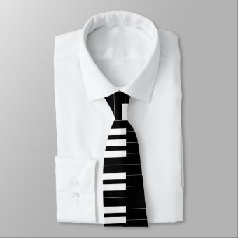 Piano Key Tie - Black | Zazzle