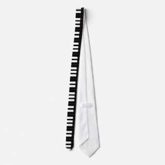 Piano Key Tie - Black | Zazzle