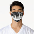 Piano Keyboard Adult Cloth Face Mask | Zazzle