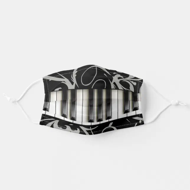 Piano Keyboard Adult Cloth Face Mask | Zazzle