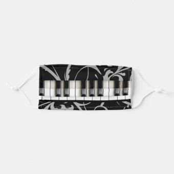 Piano Keyboard Adult Cloth Face Mask | Zazzle