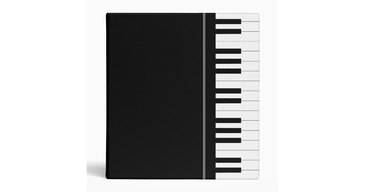 Piano keyboard binder | Zazzle