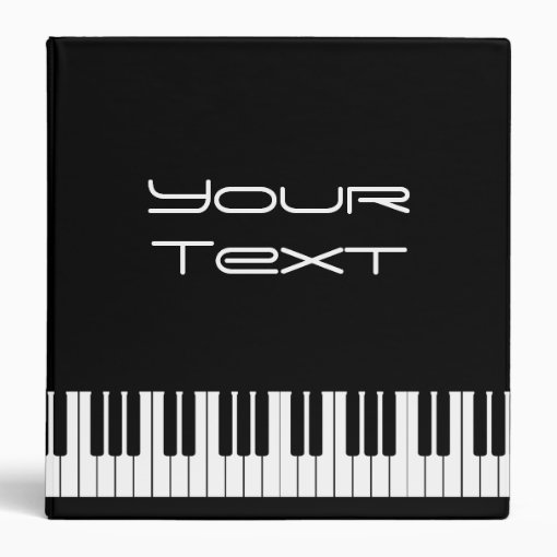 Piano Keyboard Binder 1 1/2" | Zazzle