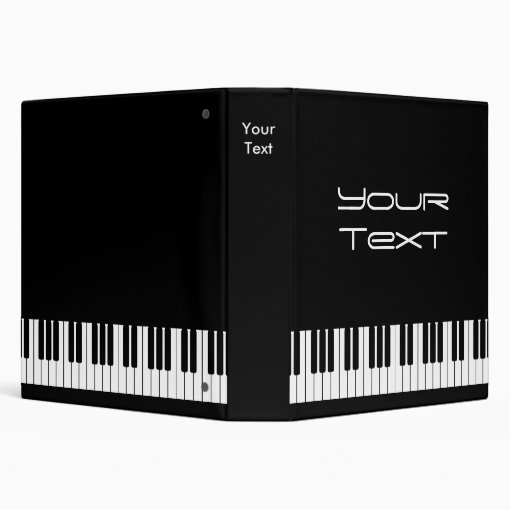 Piano Keyboard Binder 1 1/2" | Zazzle