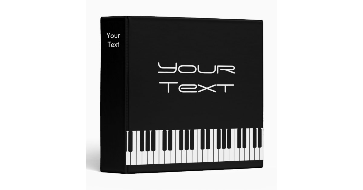 Piano Keyboard Binder 1 1/2" | Zazzle