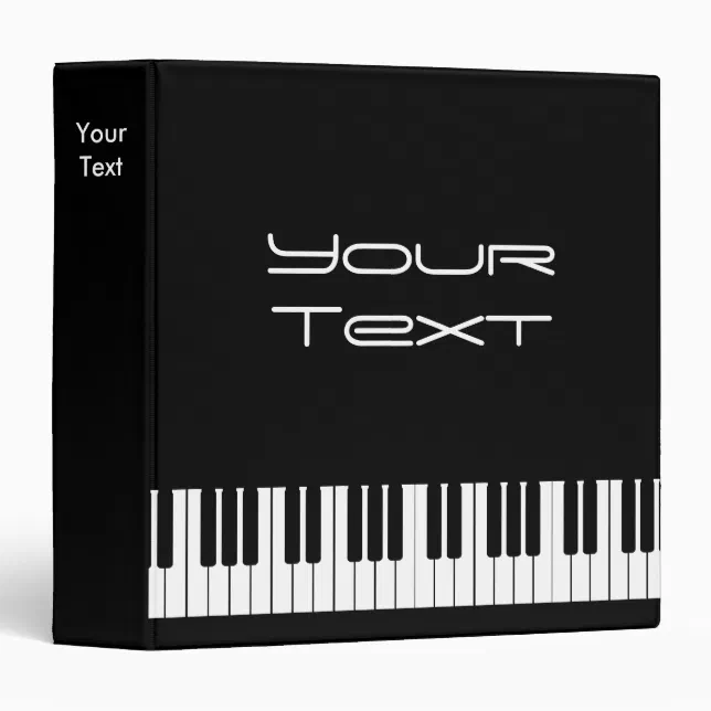 Piano Keyboard Binder 1 1/2" | Zazzle