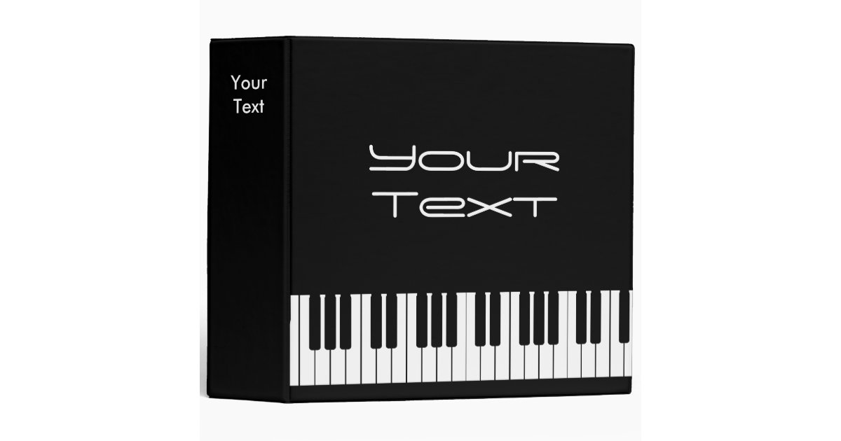 Piano Keyboard Binder 2" | Zazzle
