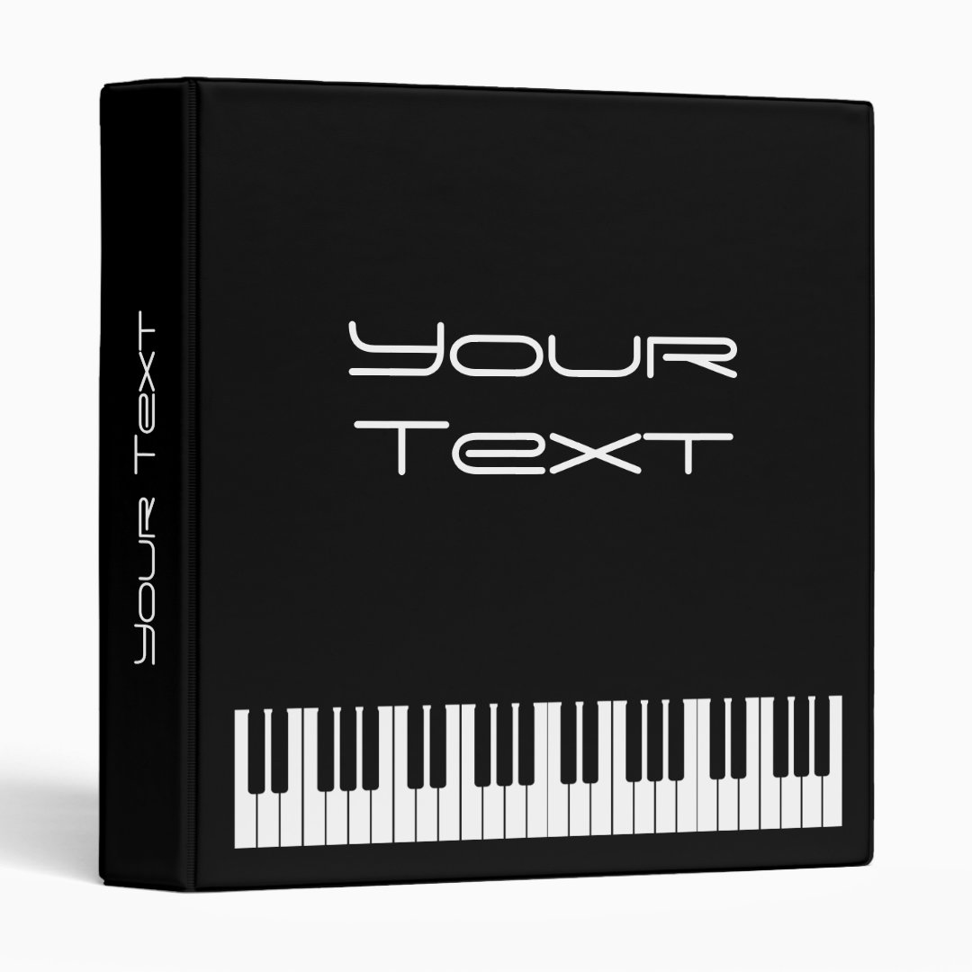 Piano Keyboard Binder Template | Zazzle