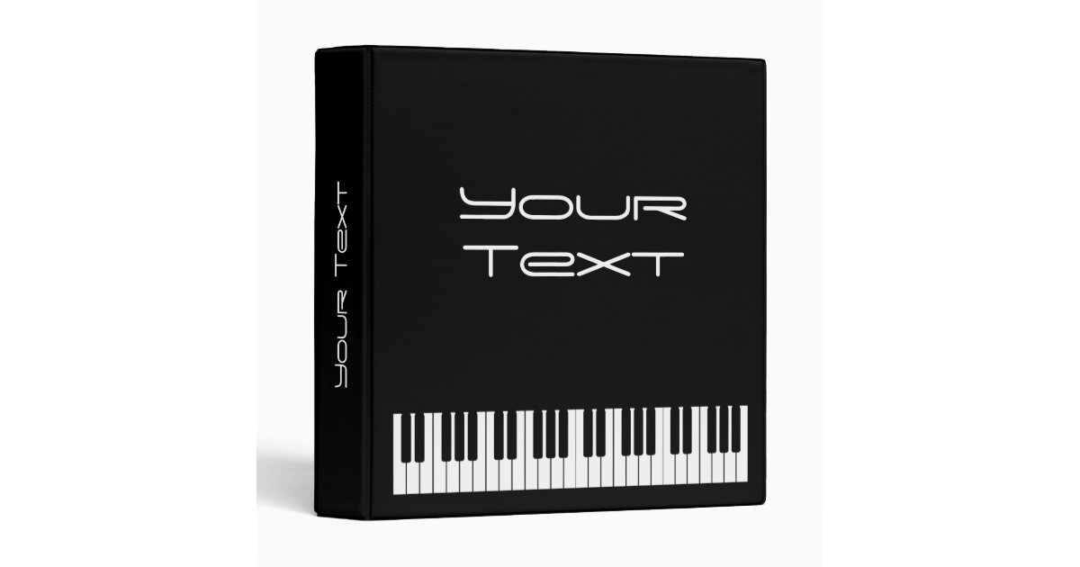Piano Keyboard Binder Template | Zazzle