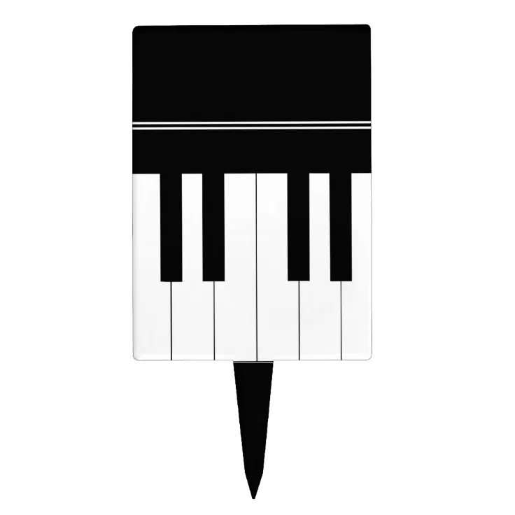 Piano keyboard cake topper | Zazzle