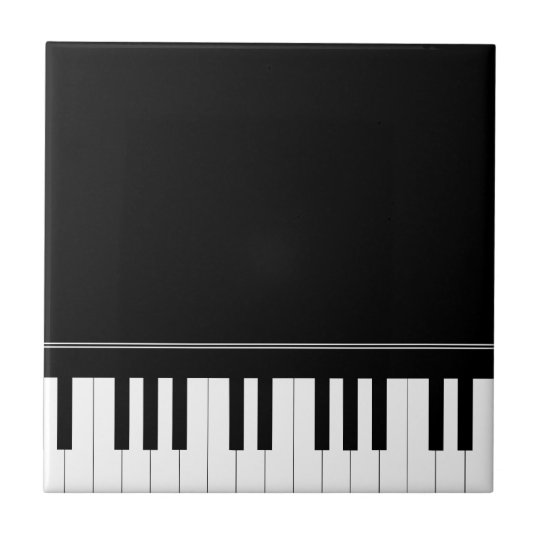 Piano keyboard ceramic tile | Zazzle.com