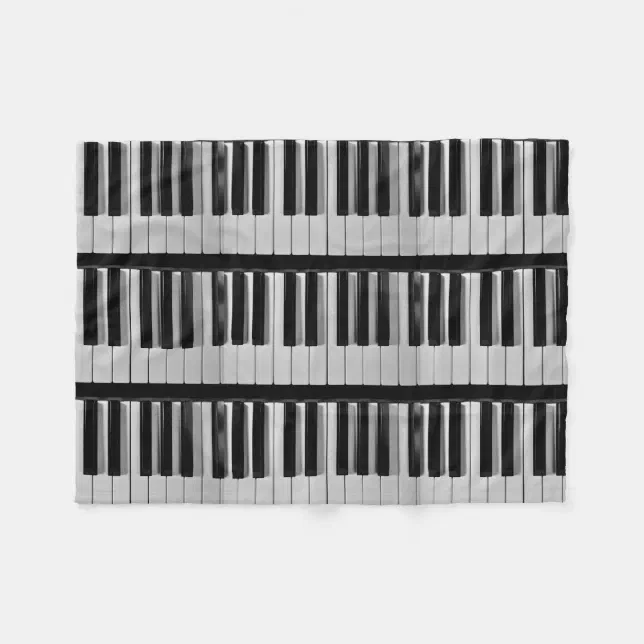 Piano Keyboard Custom Fleece Blanket | Zazzle